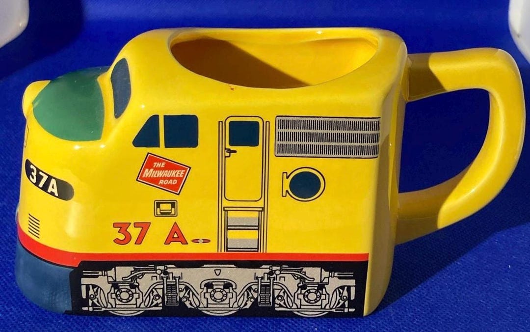 The Milwaukee Road, 37A, Diesel Train, Coffee Mug. - Etsy