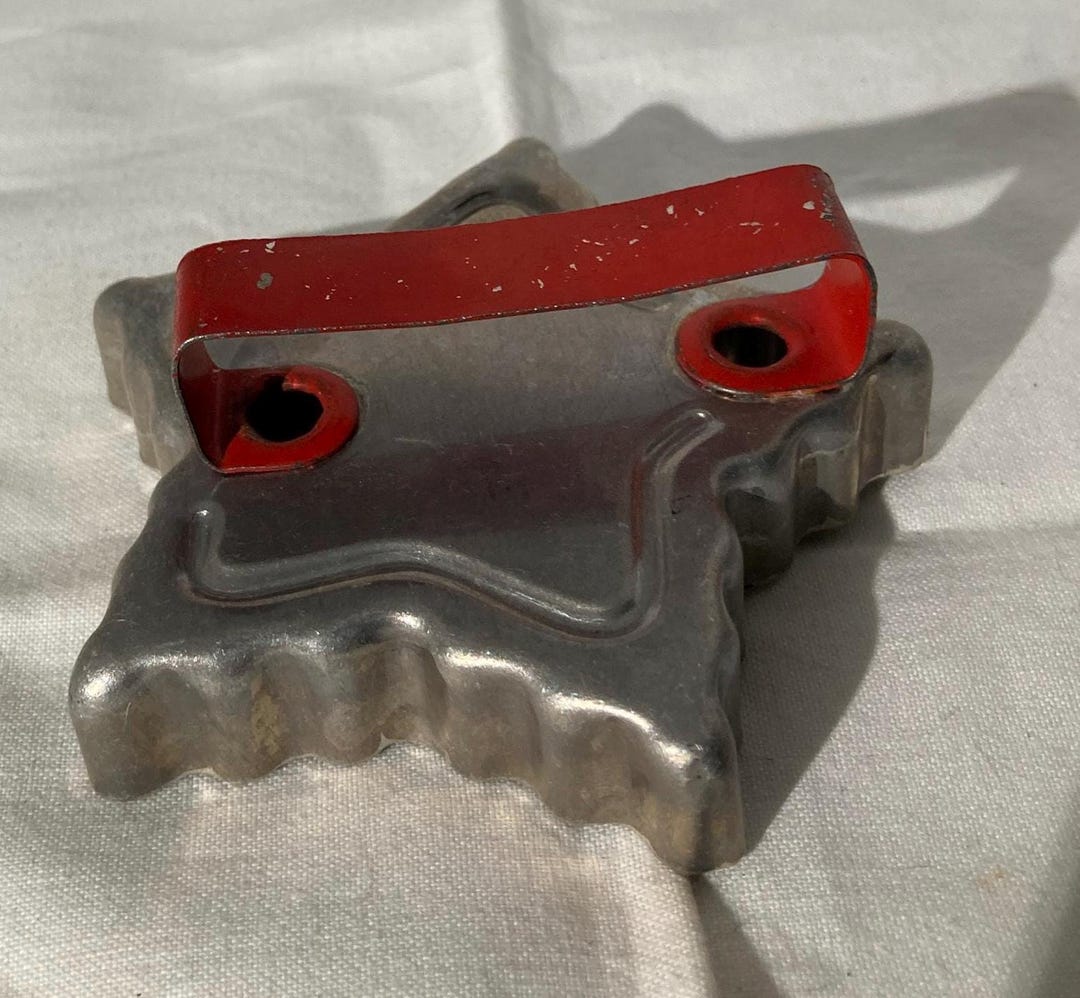 Vintage Red Metal Handle, Star Shape, Christmas, Patriotic, Memorial ...