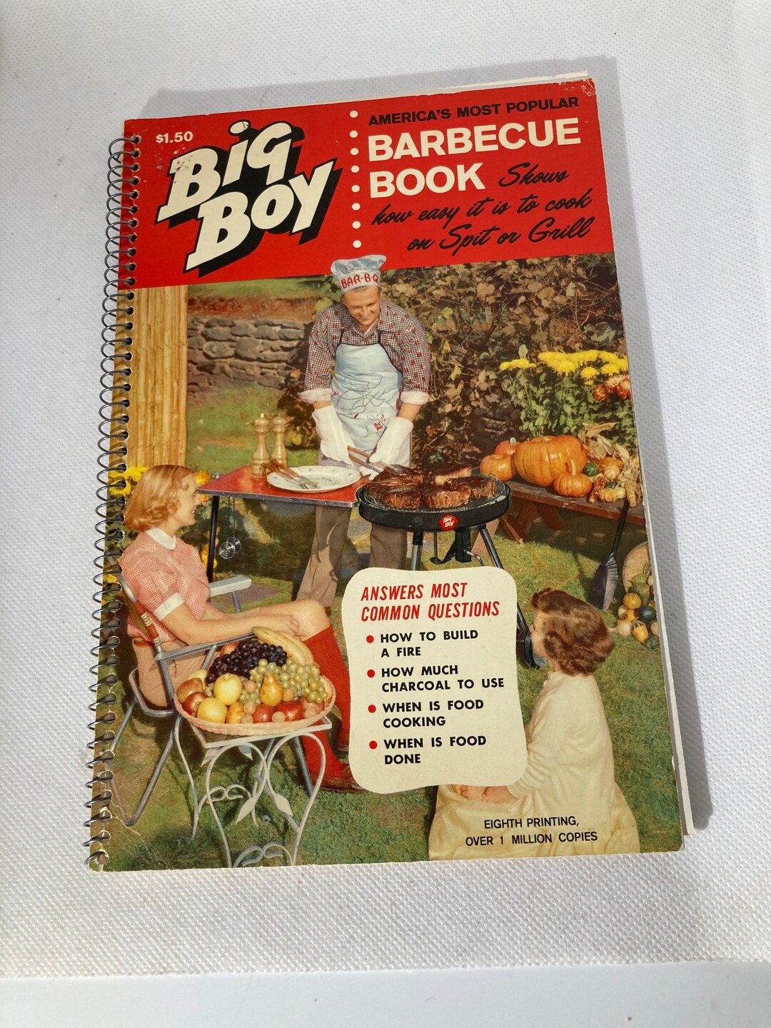 Big Boy, Barbecue Book, Shows Easy Cook, on Spit or Grill. 1963. - Etsy