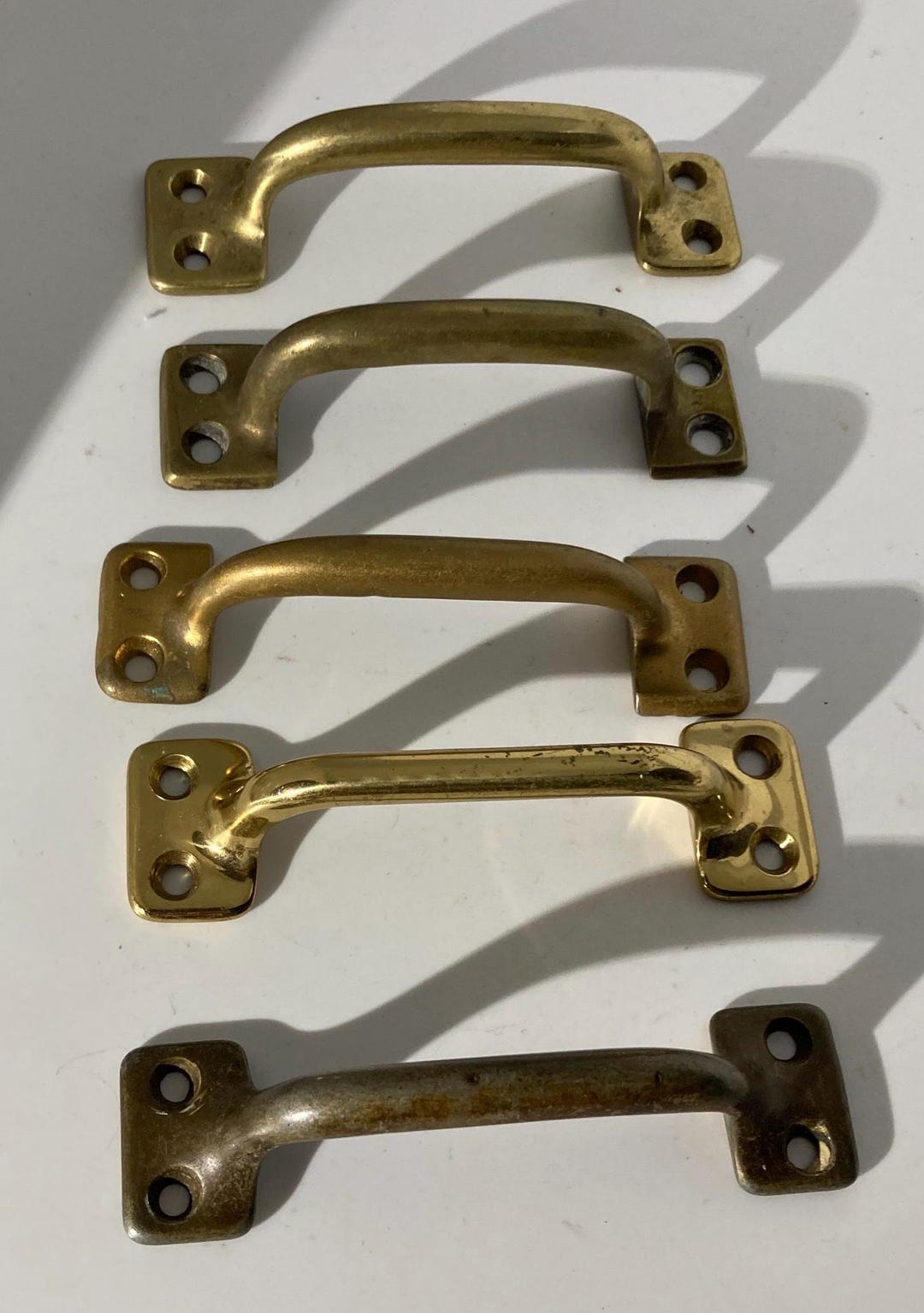 5 Vintage Metal Window Cabinet Handle Drawer Pulls Architectural ...