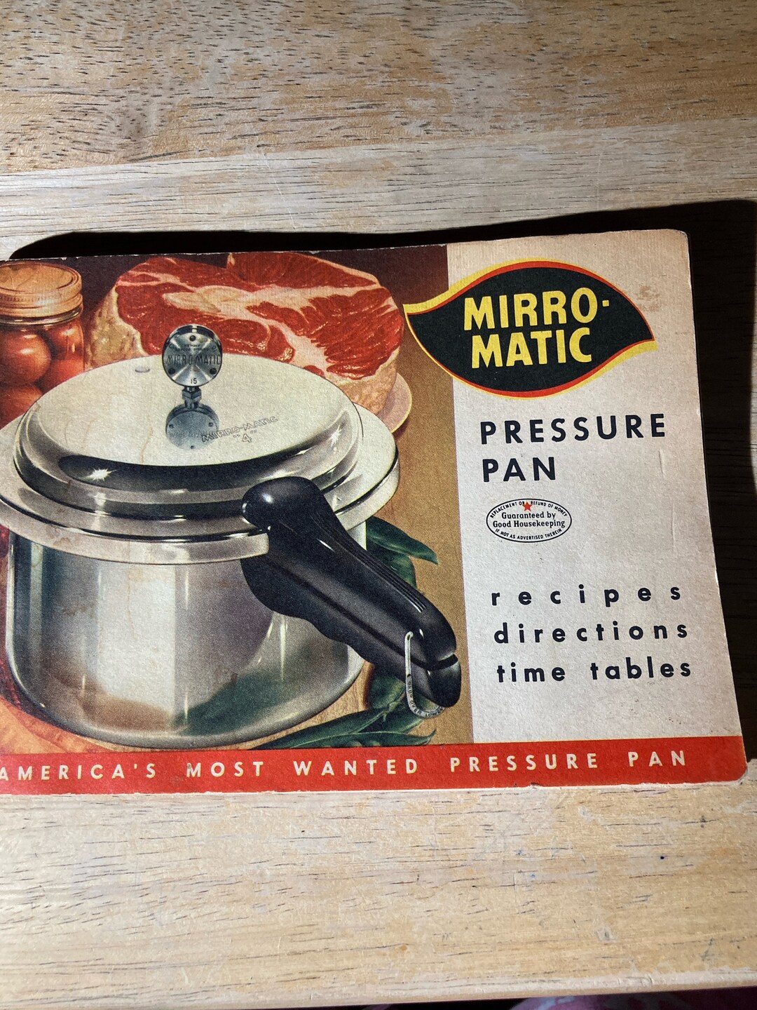 Mirro-matic, 1958, Pressure Pan, Directions/recipes/timetables - Etsy