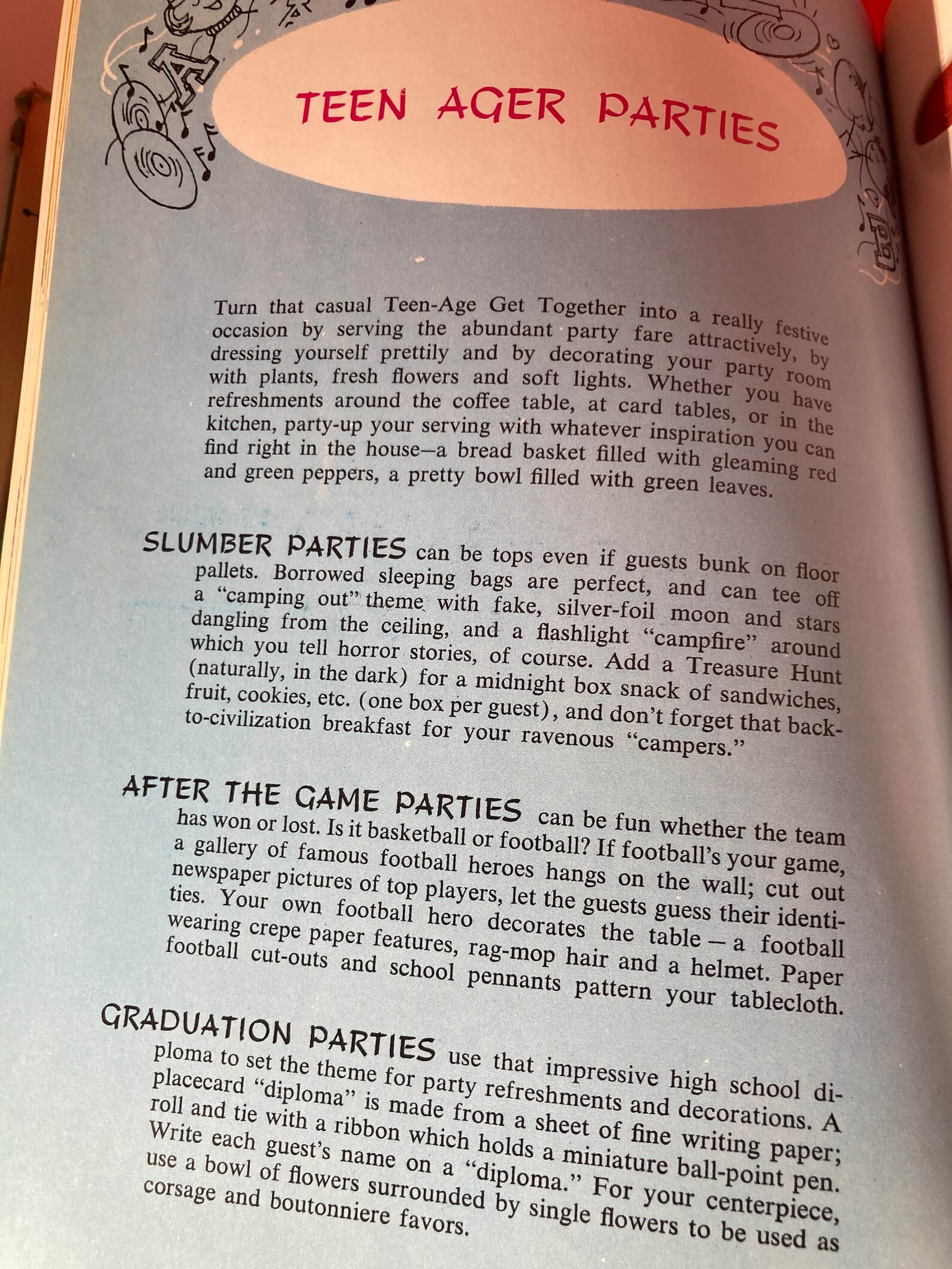 Vintage 1959, Foodarama Party Book - Etsy