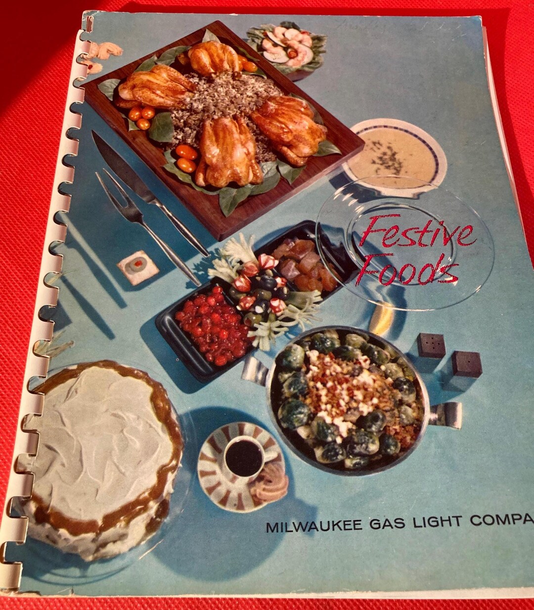 1959, Festive Foods, Milwaukee Gas Light Company, Cookbook - Etsy
