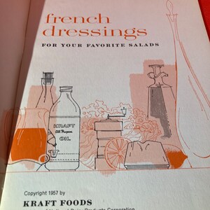 1957, Kraft Foods French Dressing, for Your Favorite Salads - Etsy