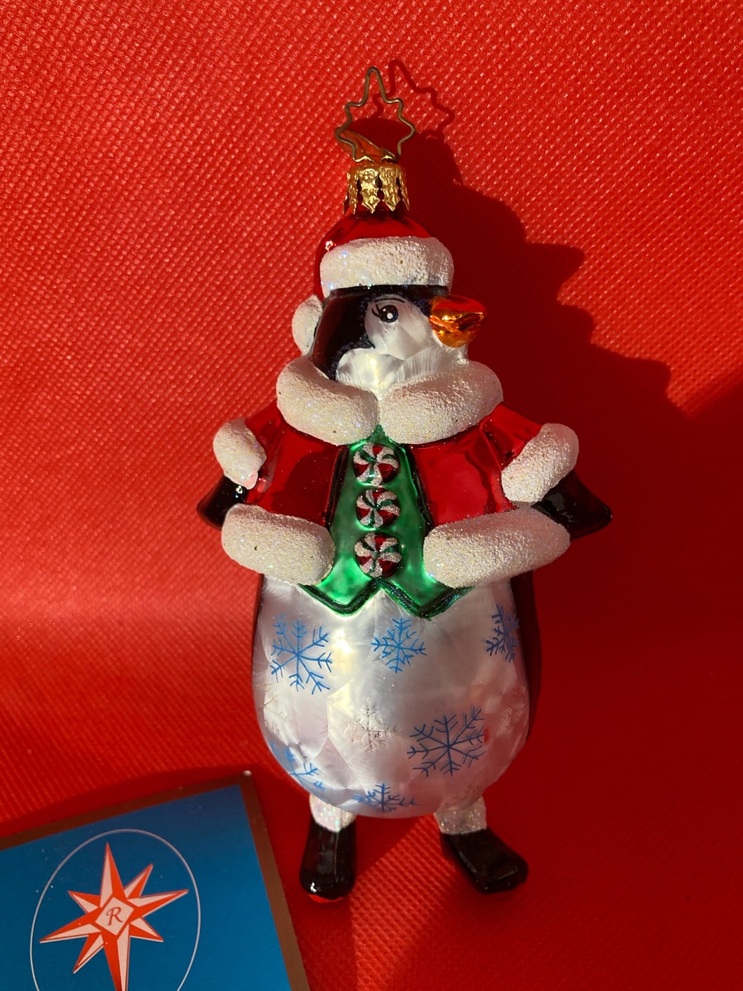 2005, Christopher Radko Emperor's New Threads Penguin in Santa Hat and ...