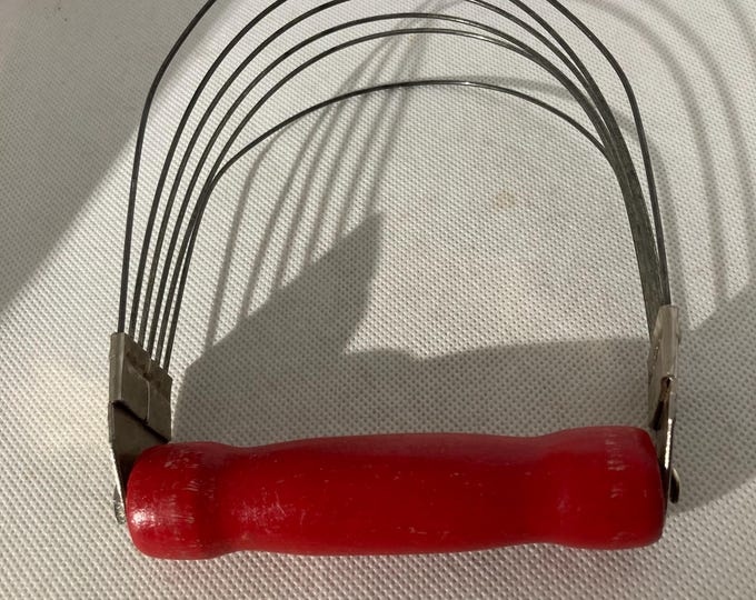 Vintage Androck Pastry Dough Blender Cutter Whisk Red Wooden Handle ...
