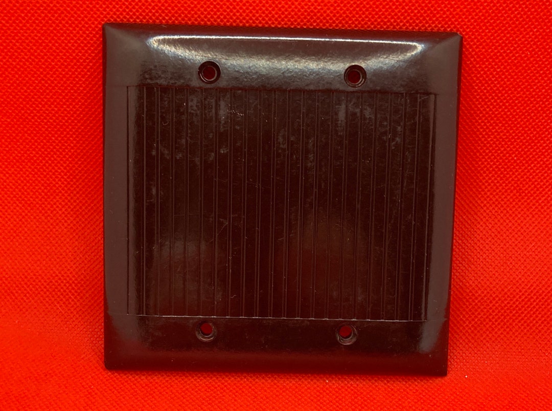 Vintage, Sierra, Brown, Bakelite, Double Blank, Ribbed, Cover Plate. - Etsy