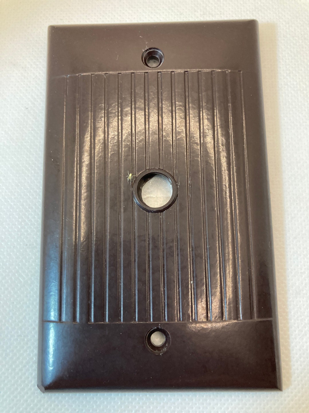 Vintage Brown Sierra Outlet Cover Plate Bakelite Ribbed - Etsy