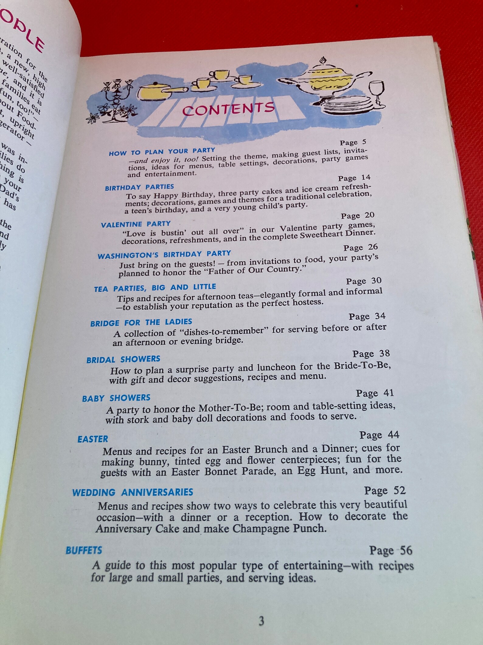 Vintage 1959, Foodarama Party Book - Etsy