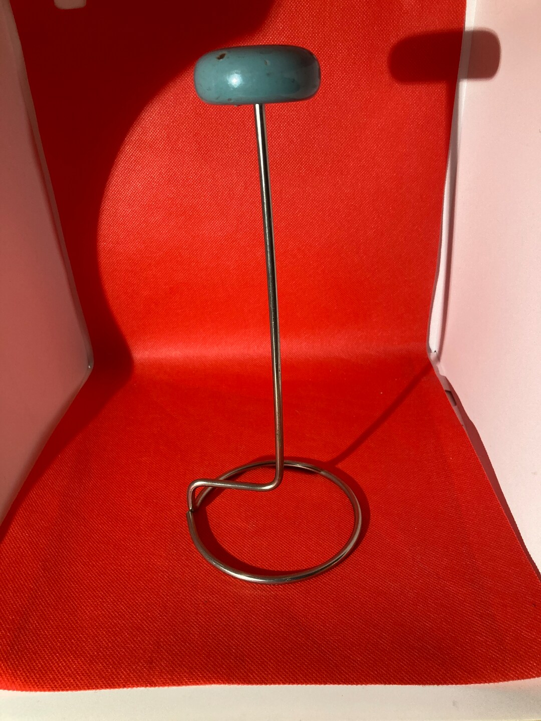 Vintage, Green, Metal Hat, Millinery, Stand Store, Display. - Etsy