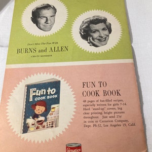 Party Sweets Vintage 1955 Carnation Recipe Booklet Fudge Sauce Icings ...