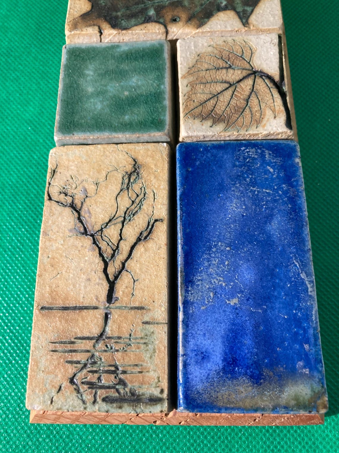 Elk Hollow Pottery 6-1/2” X 3-1/4” Leaves, Tree, Artist Inspired ...