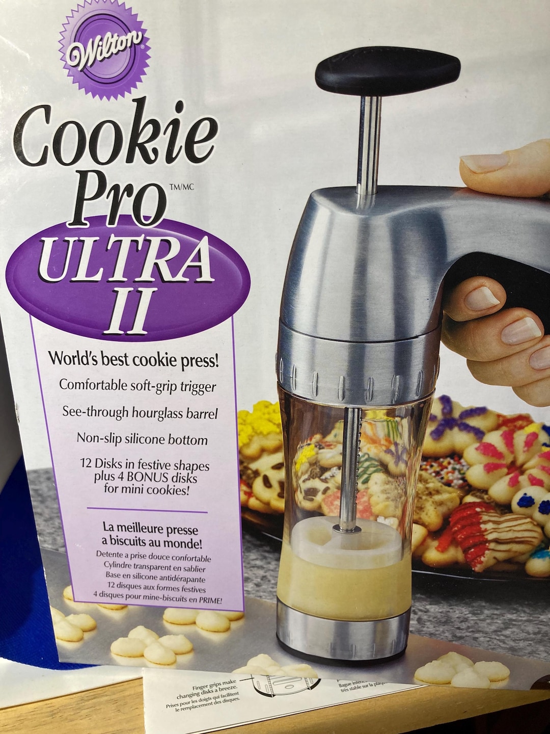 Wilton Cookie Pro Ultra II Cookie Press Gun W/ Discs Like New in Box - Etsy