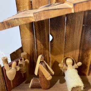 Vintage Wood Hand Carved Nativity Set. - Etsy