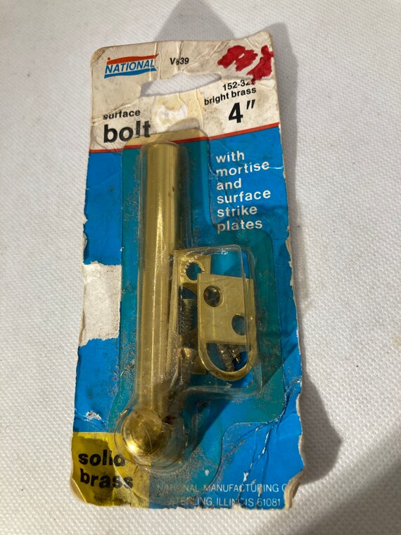 Vintage National Solid Brass 4 Bolt Lock Latch V839. - Etsy