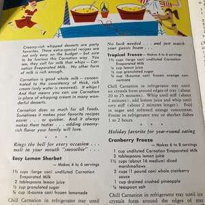 Party Sweets Vintage 1955 Carnation Recipe Booklet Fudge Sauce Icings ...