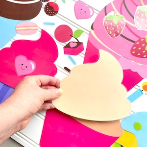 Cupcakes Printable Craft for Kids, Kids Cupcake Bakery Game, Cupcake ...