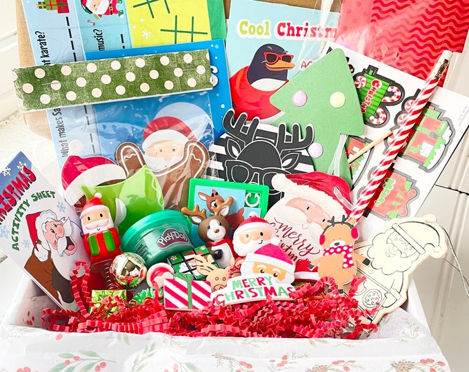 Kids Christmas Gift Box, Kids Busy Box Christmas, Kids Craft Kit ...