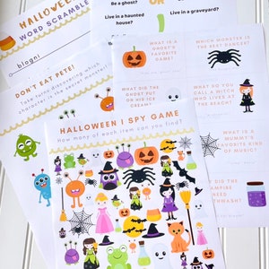 5 Halloween Games for Kids, Printable Halloween Games, Halloween ...