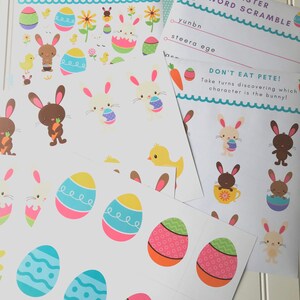 EASTER GAMES, Printable Easter Games for Kids, Kids Easter Bingo ...