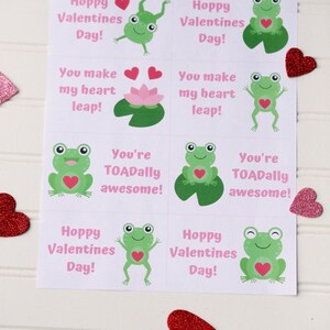 Valentine Printable Frog Cards - Etsy