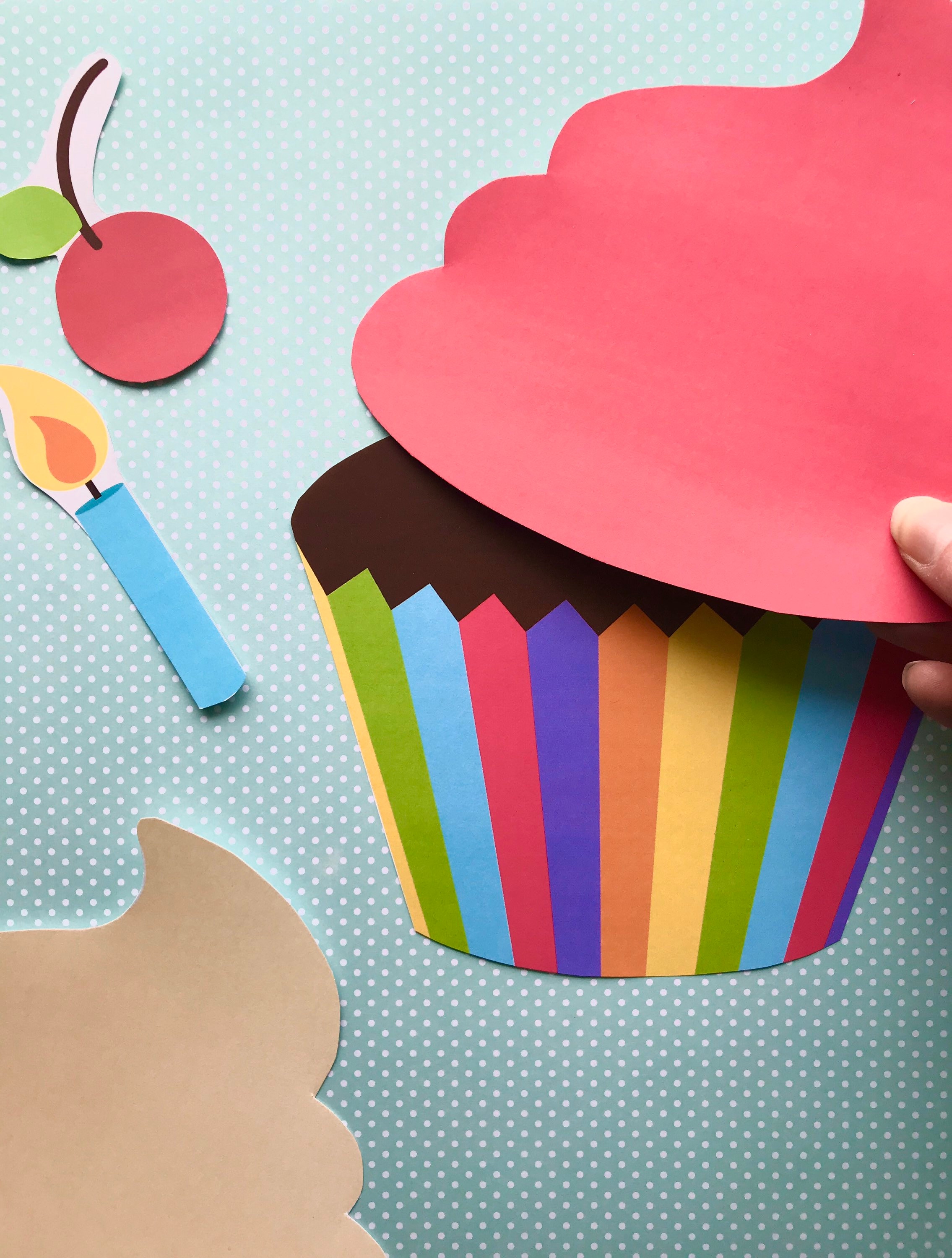 Cupcakes Printable Craft for Kids, Kids Cupcake Bakery Game, Cupcake ...