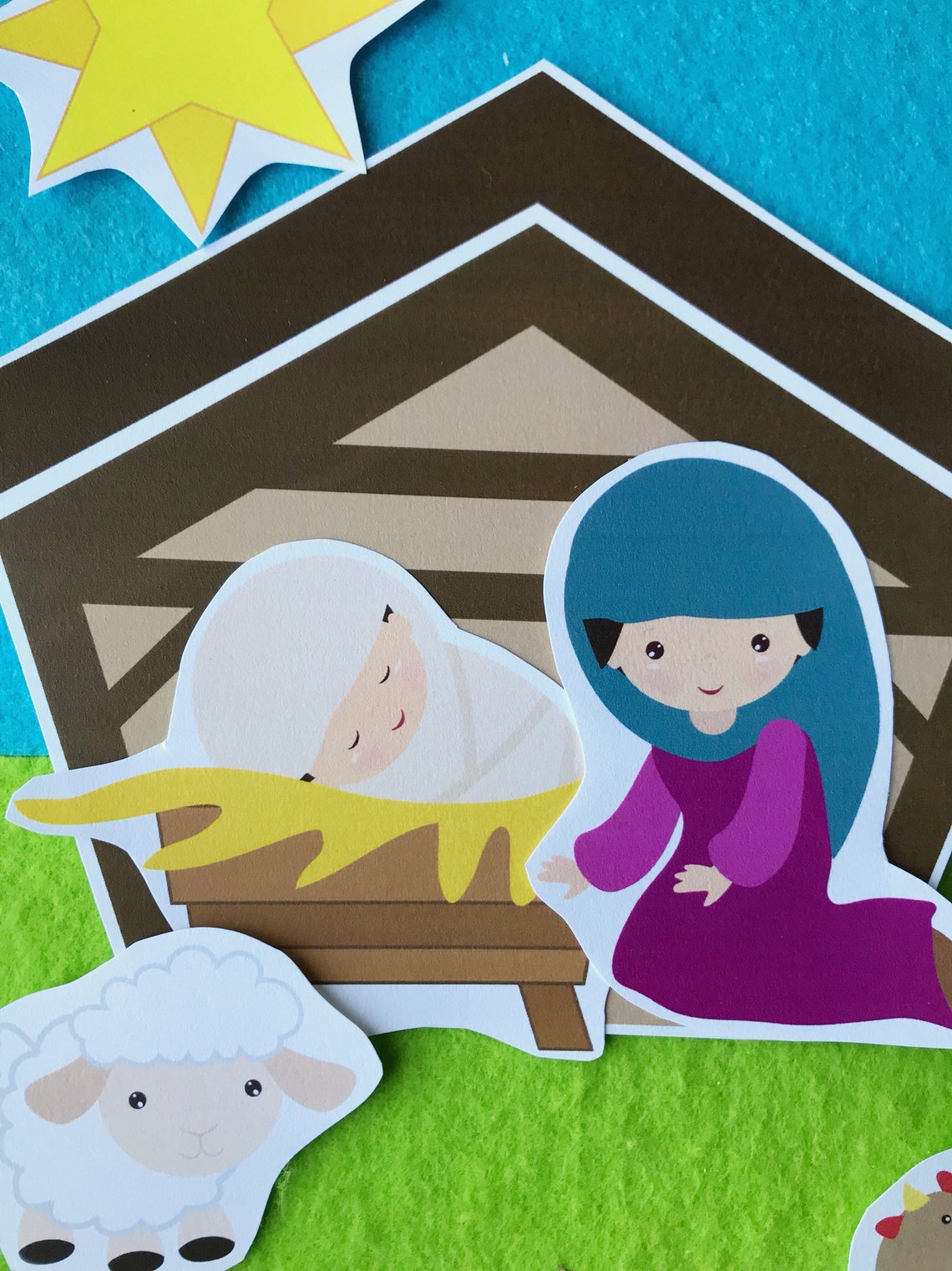 Printable Nativity for Christmas Christmas Nativity Advent - Etsy