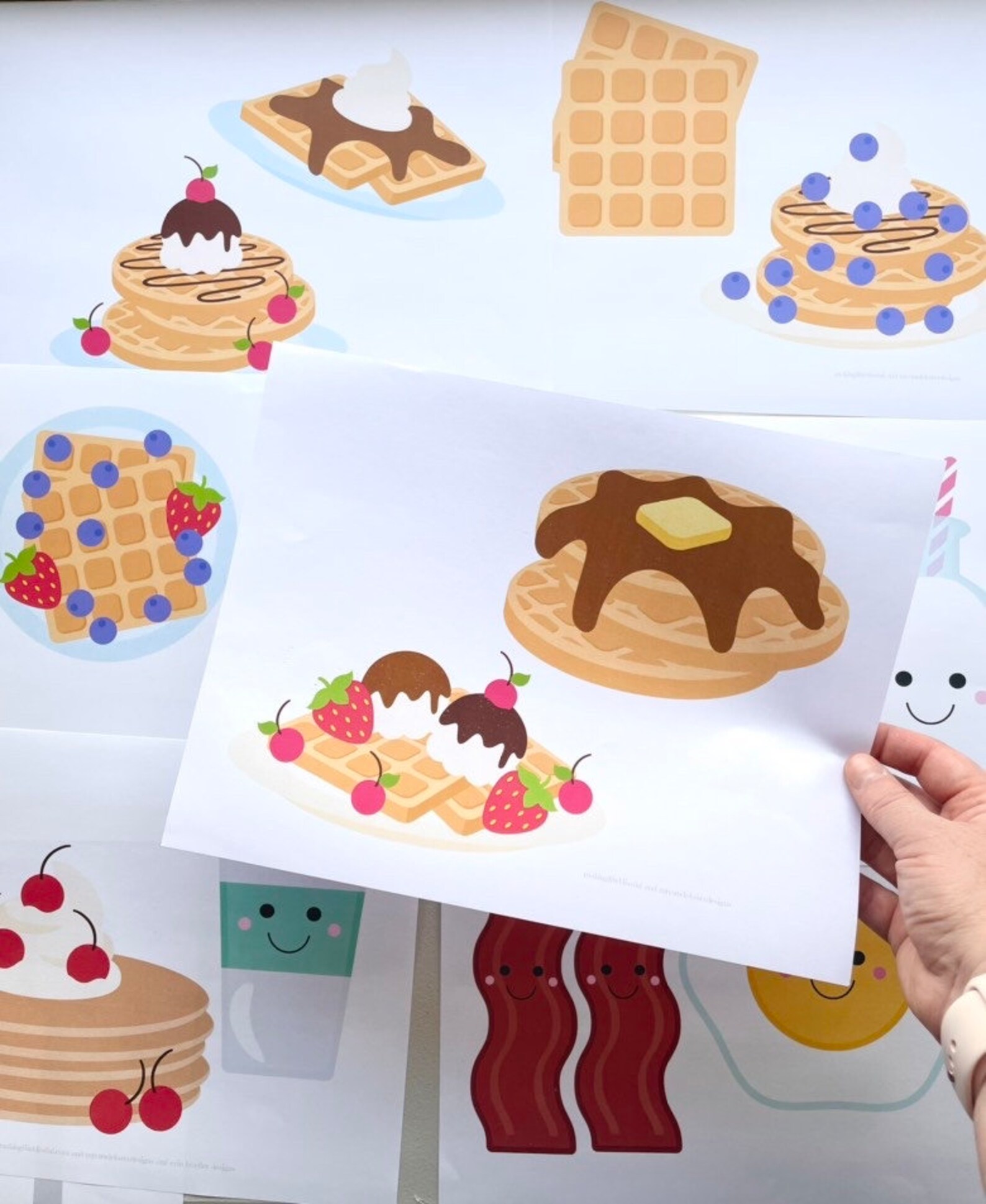 Waffle Bar Party Printables Breakfast Printables Brunch - Etsy