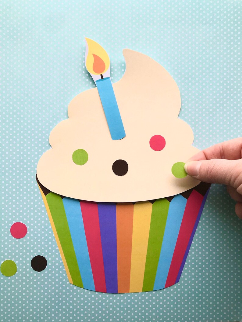 Printable Cupcake Decorating Game, Kids Bakery Pretend Play (PDF ...