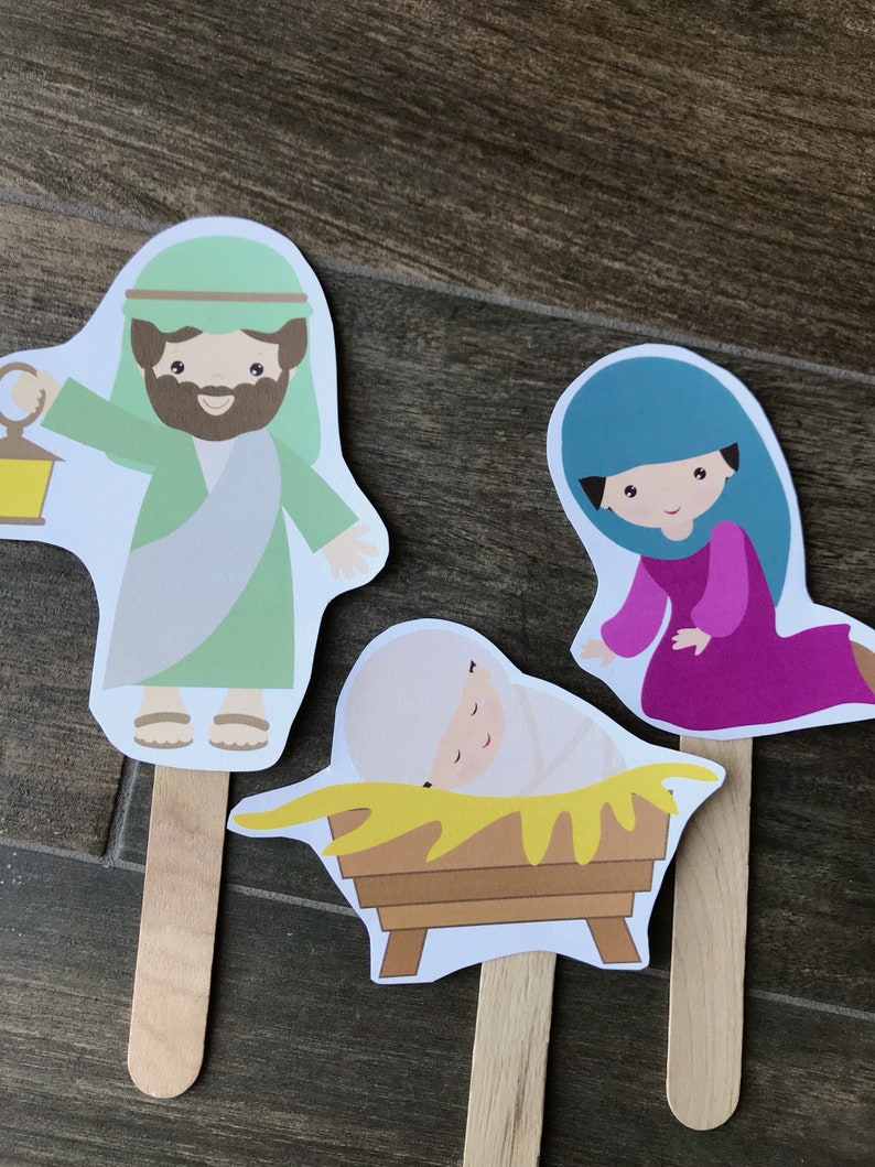 Printable Nativity for Christmas Christmas Nativity Advent - Etsy