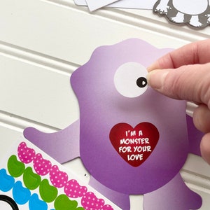 Boys Valentine Gift Box, Valentine Activity Box for Boys, Monster ...