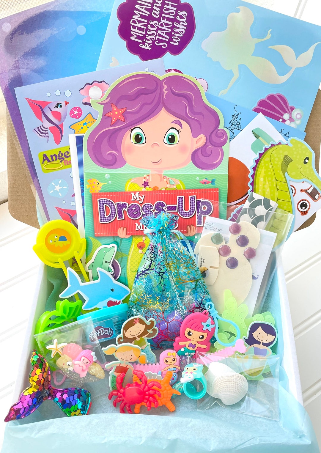 MERMAID Gift for Girl, Mermaid Activity Box, Craft Kit for Kids, Girls ...