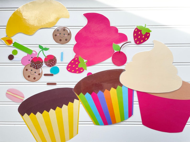 Cupcake Activity for Kids Bake Shop Dramatic Play Printable - Etsy