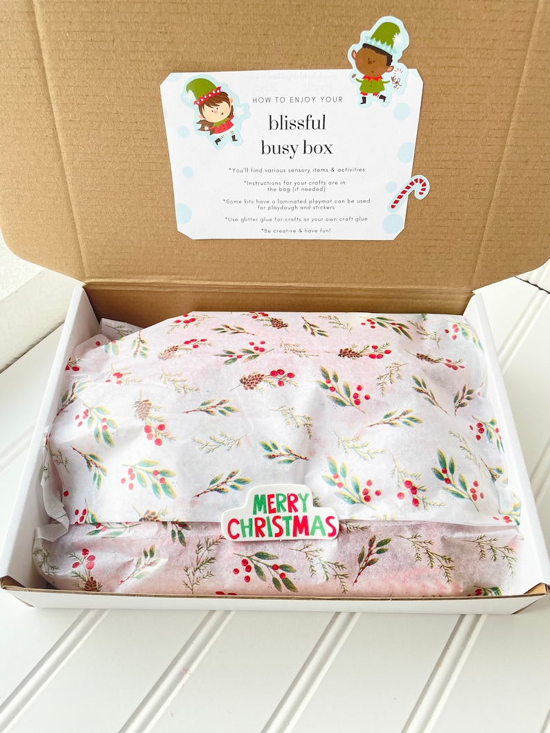 Kids Christmas Gift Box Kids Busy Box Christmas Kids Craft - Etsy