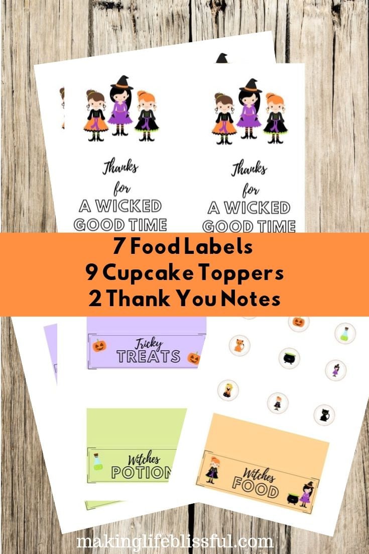 Kids Witch Party Printables Witches Night Out Decor Kids | Etsy