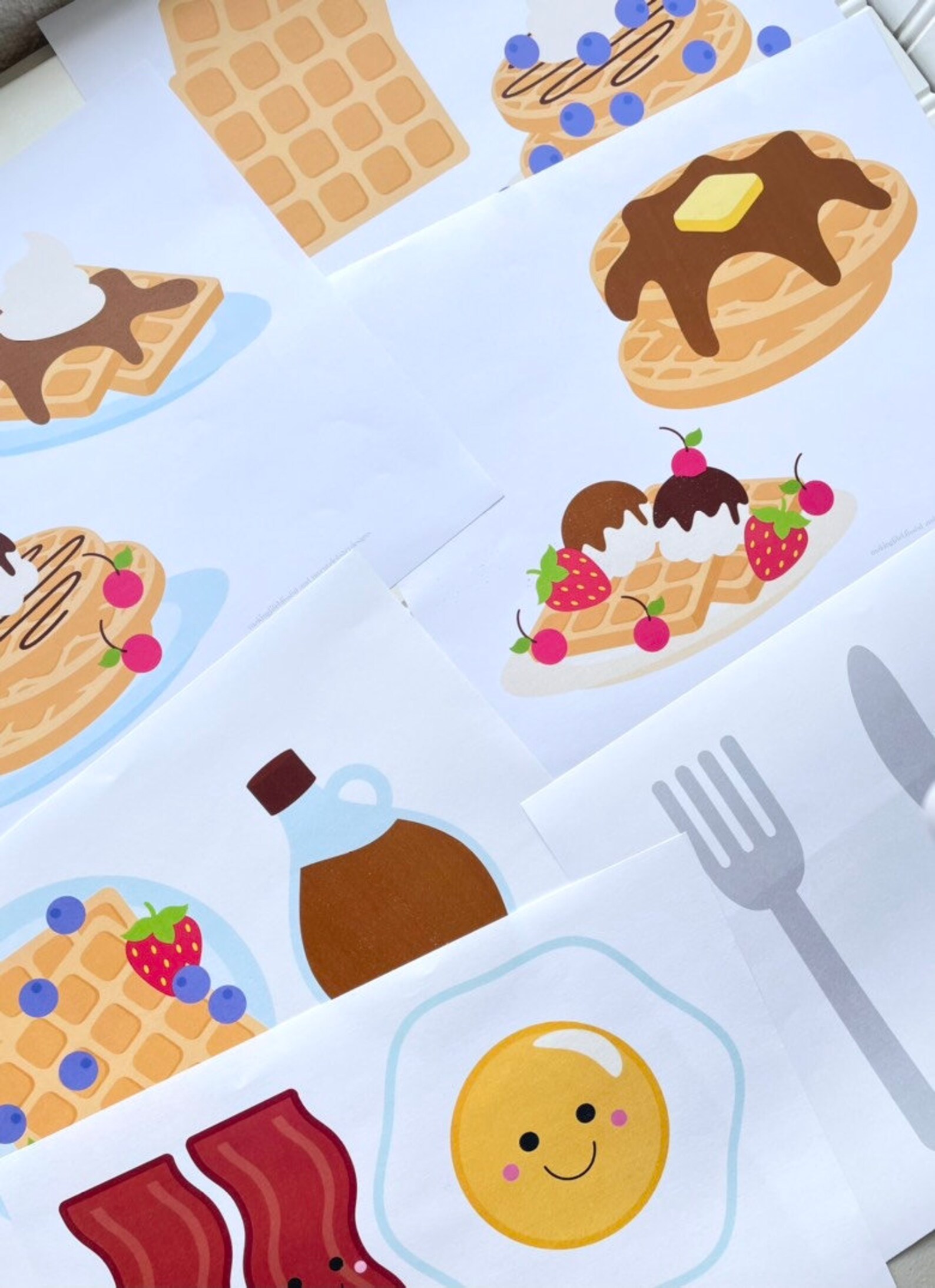 Waffle Bar Party Printables Breakfast Printables Brunch - Etsy