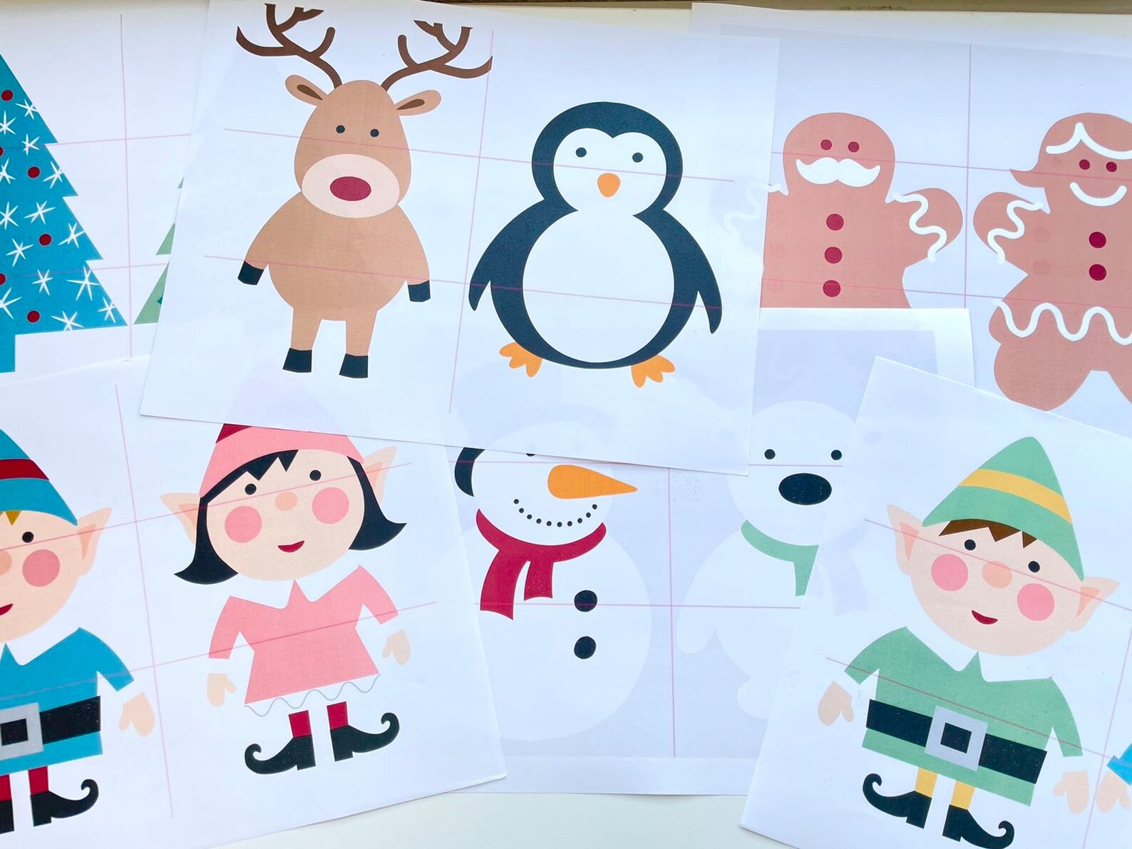 Preschool Christmas Puzzles Printable Preschool Christmas - Etsy