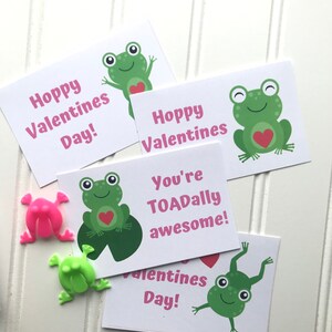 Valentine Printable Frog Cards - Etsy