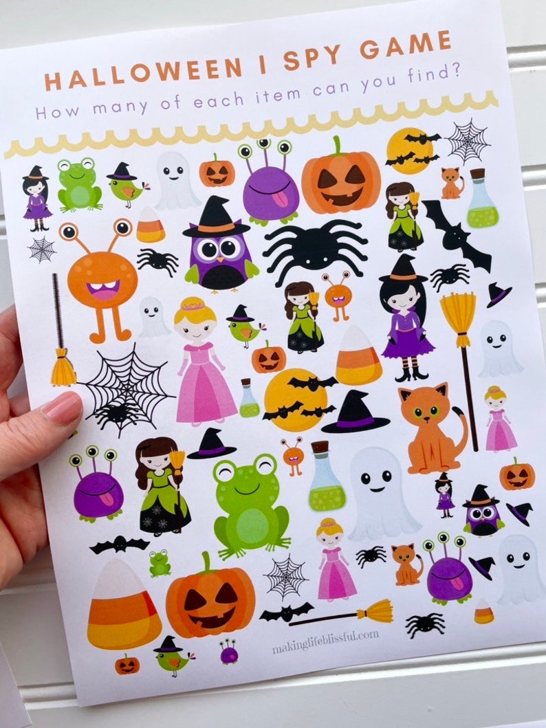 5 Halloween Games for Kids Printable Halloween Games - Etsy
