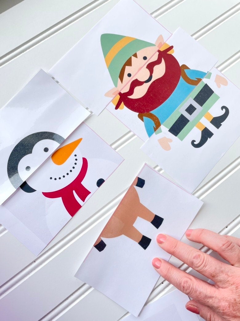 Preschool Christmas Puzzles Printable Preschool Christmas - Etsy