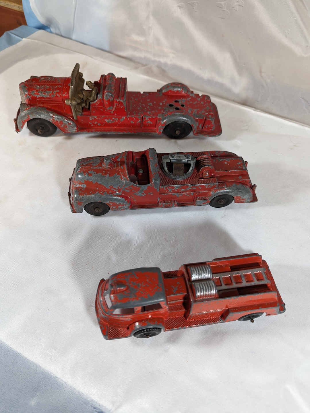 Lot of 3 Vintage Hubley Fire Trucks - Etsy
