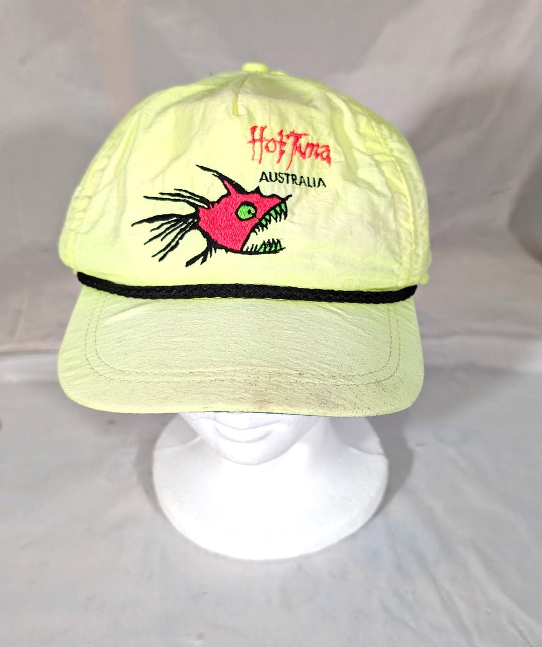 Vintage Hot Tuna Australia Rock Band Neon Yellow Rope Ball Cap - Etsy