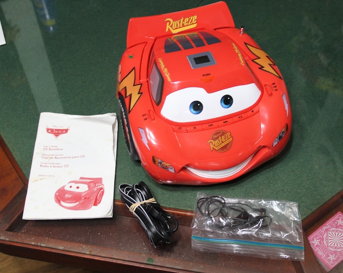 2005 Disney Rust-eze Lightning Mcqueen CD Player and AM/FM Radio ...