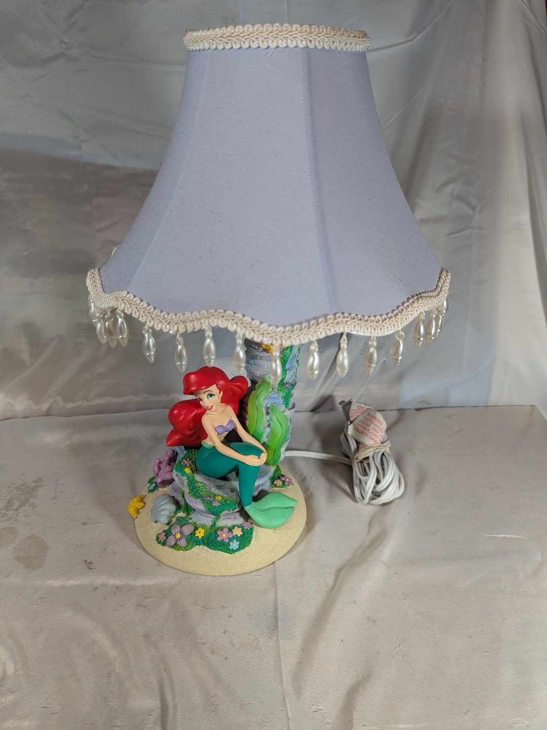 Vintage Ariel Lamp Disney the Little Mermaid With Shade Works Great - Etsy