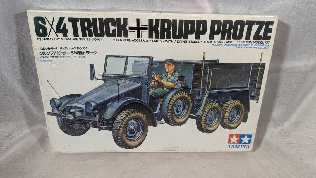 1978 Tamiya German 6x4 Truck Krupp Protze 1:35 Scale MIB - Etsy