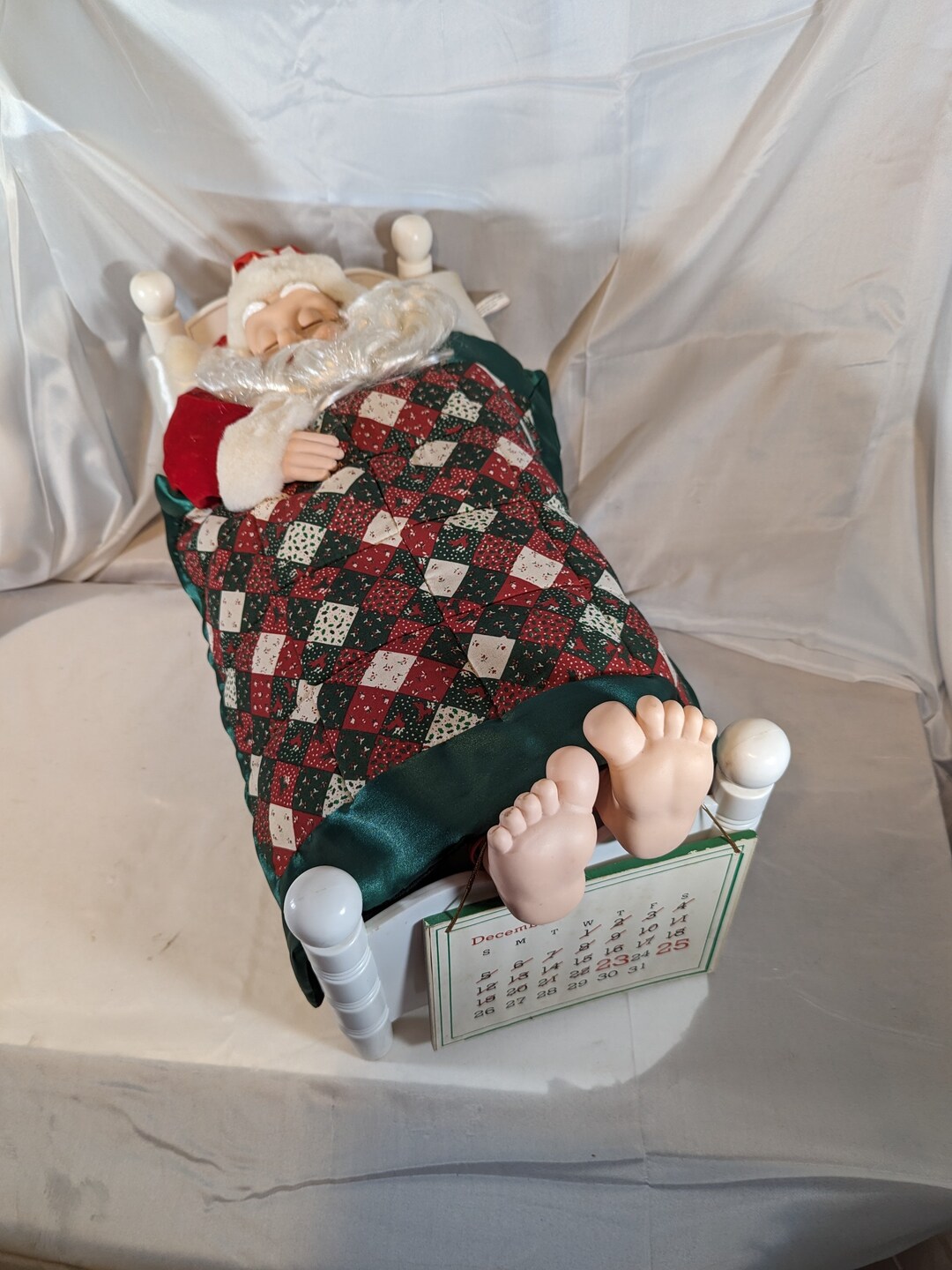 One of the Very Early Animated Sleeping Snoring Santa - Etsy UK