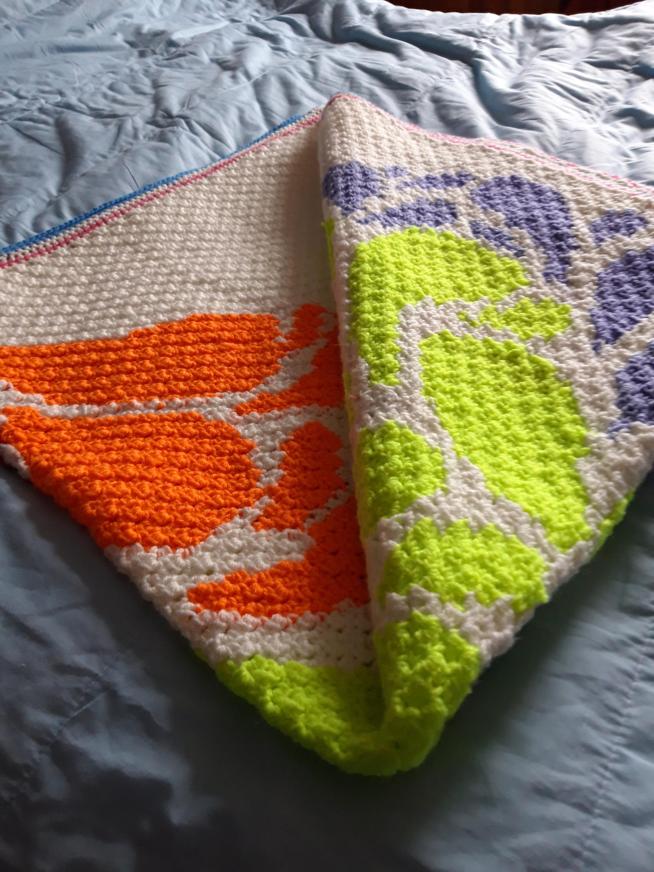 Handmade Colourful Heart Graphgan - Etsy