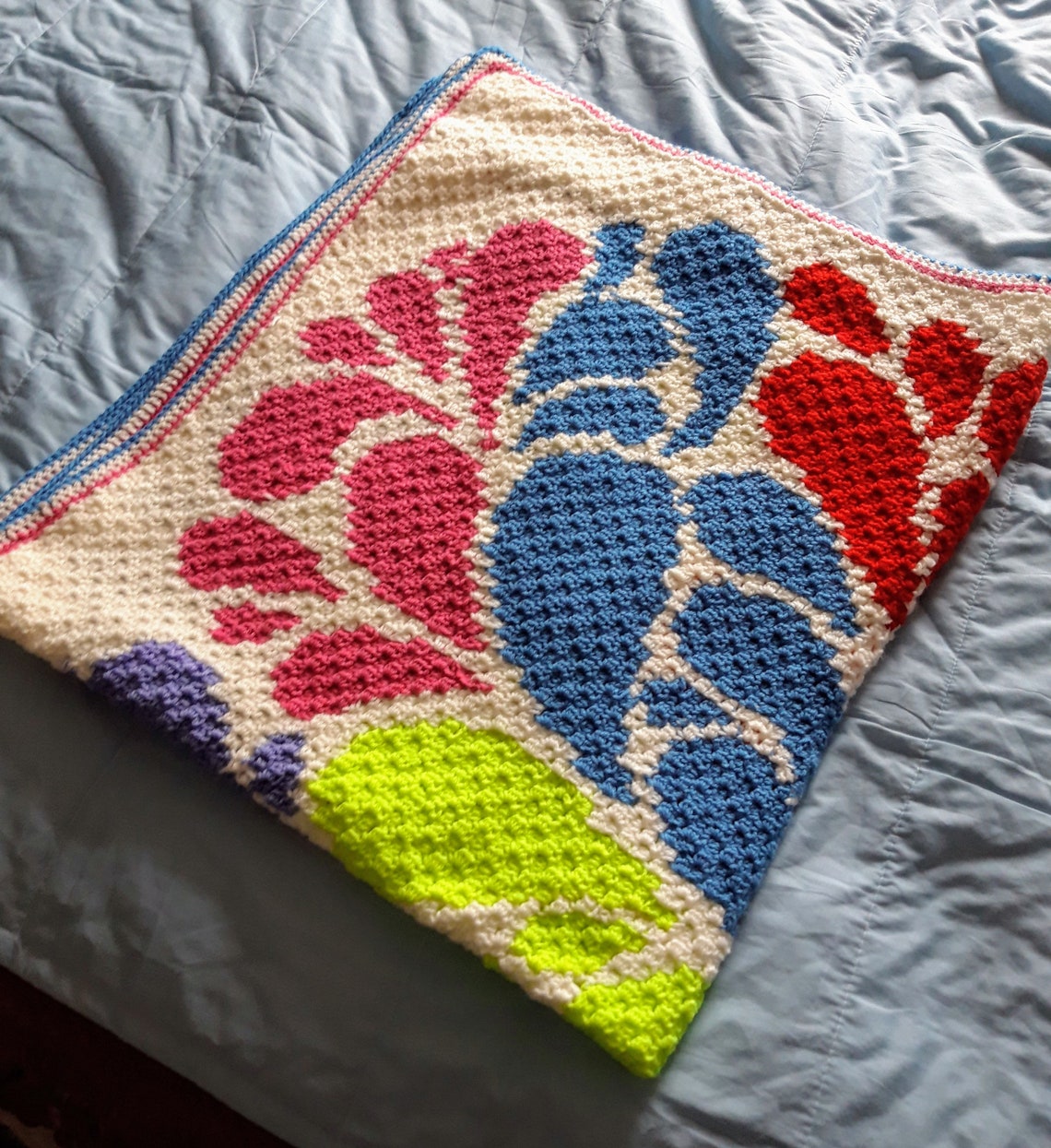 Handmade Colourful Heart Graphgan - Etsy