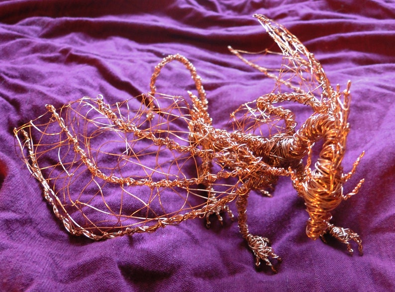 Custom Copper Wire Dragon - Etsy