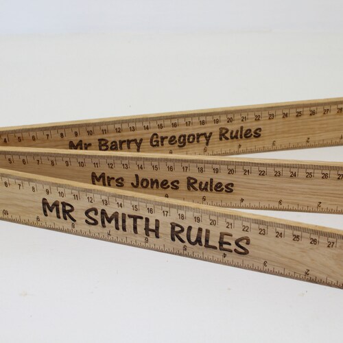 Personalised Wooden Ruler | Etsy